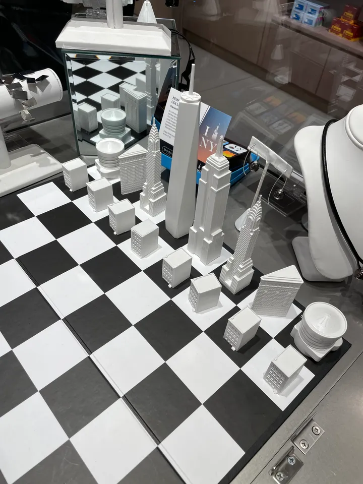 New York City Chess Set by PB Saltman | Download free STL model ...