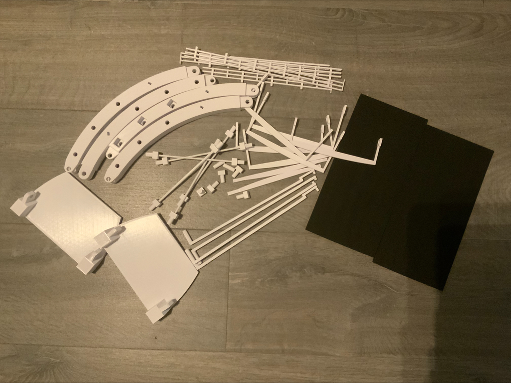 Three hinged arch bridge by Qased | Download free STL model ...