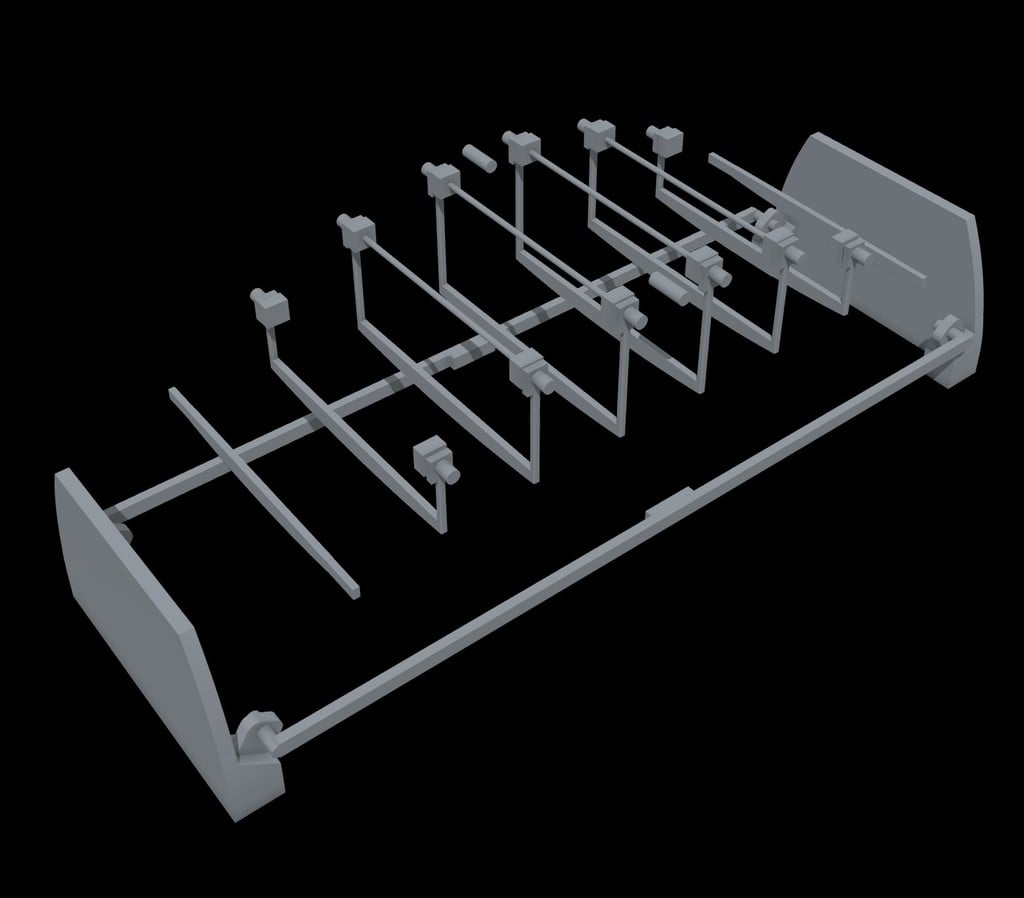 Three hinged arch bridge by Qased | Download free STL model ...