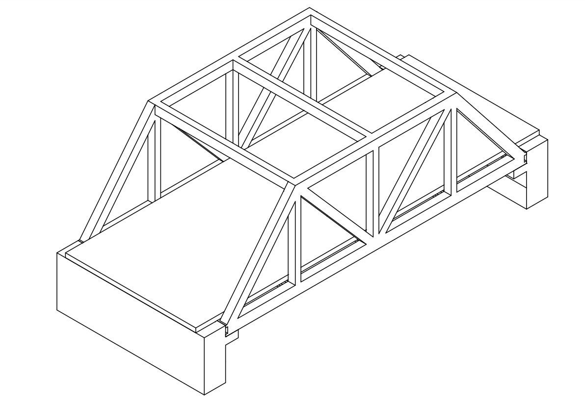 Truss bridge by Qased | Download free STL model | Printables.com