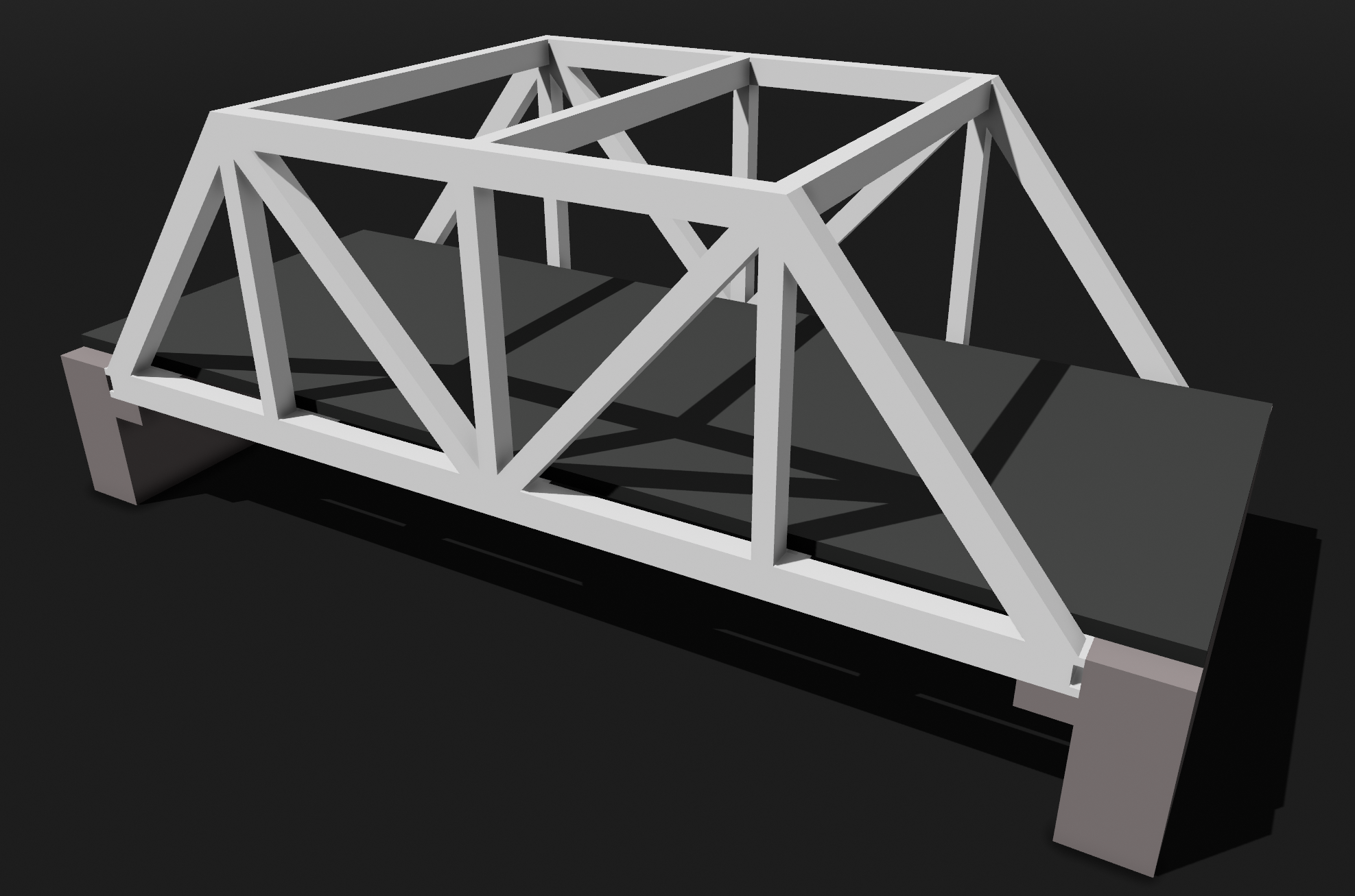 Truss bridge by Qased | Download free STL model | Printables.com