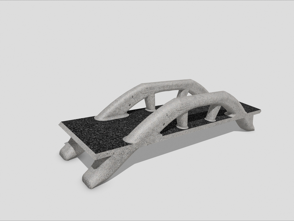Bridge - Topology Optimization von Qased | Kostenloses STL-Modell ...