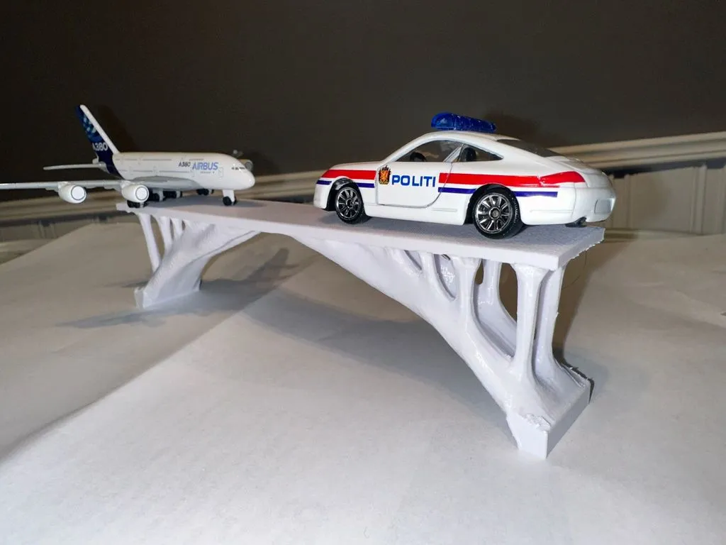 Topology Optimized Bridge by Qased | Download free STL model ...