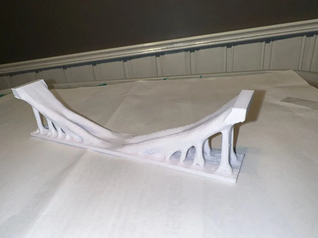 Topology Optimized Bridge by Qased | Download free STL model ...
