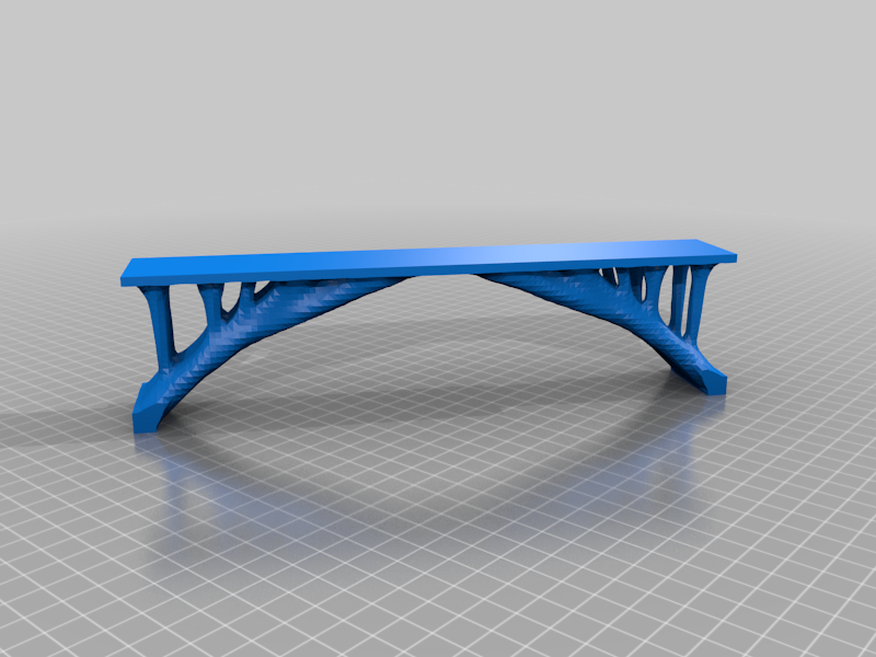Topology Optimized Bridge by Qased | Download free STL model ...