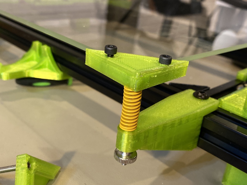 3d Printer Glass Bed Brackets by Greg's Maker Corner | Download free ...