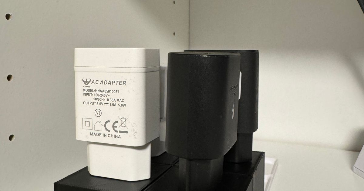 Gridfinity EU Charger Socket (1x1) by ben | Download free STL model ...