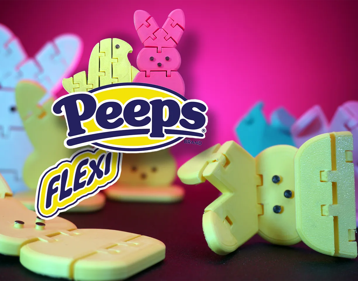 Flexi Easter Peeps - Articulated Peep Bunny and Chick by K2_Kevin ...