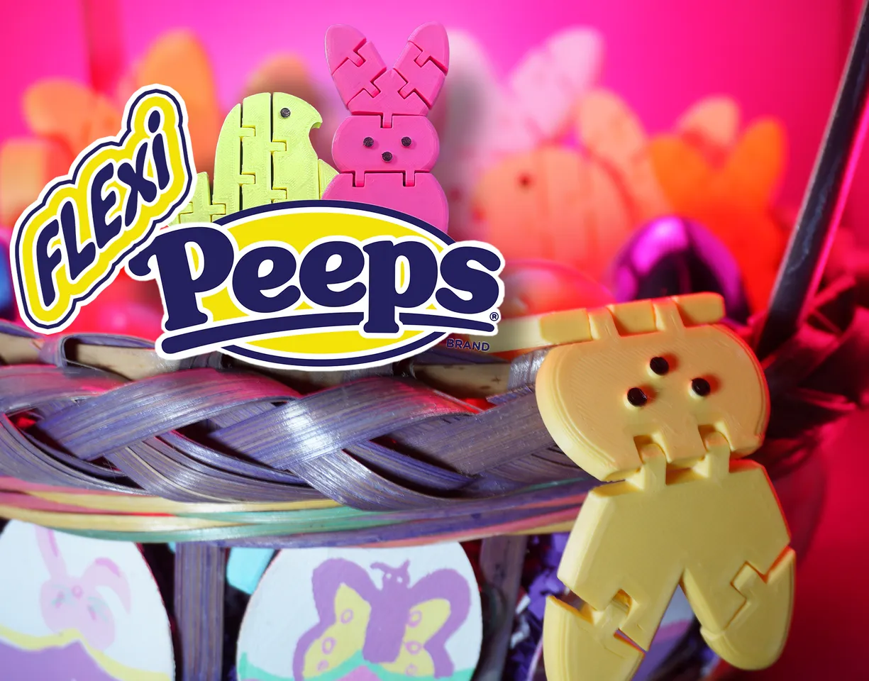 Flexi Easter Peeps - Articulated Peep Bunny and Chick by K2_Kevin ...
