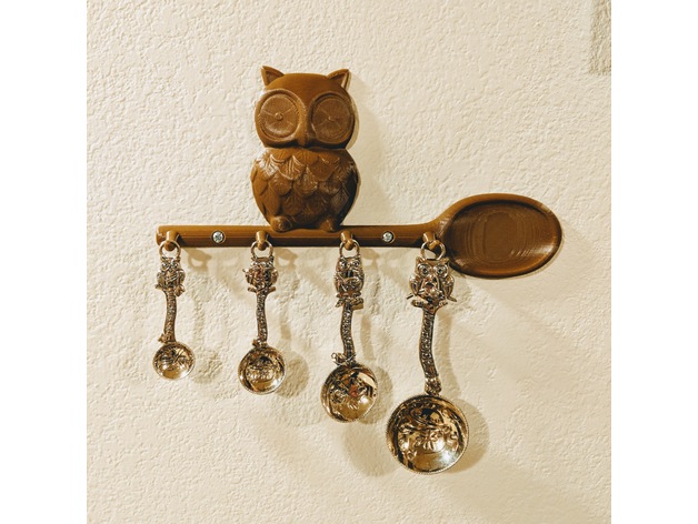 Owl Measuring Spoon Holder by Levi Sitts | Download free STL model ...