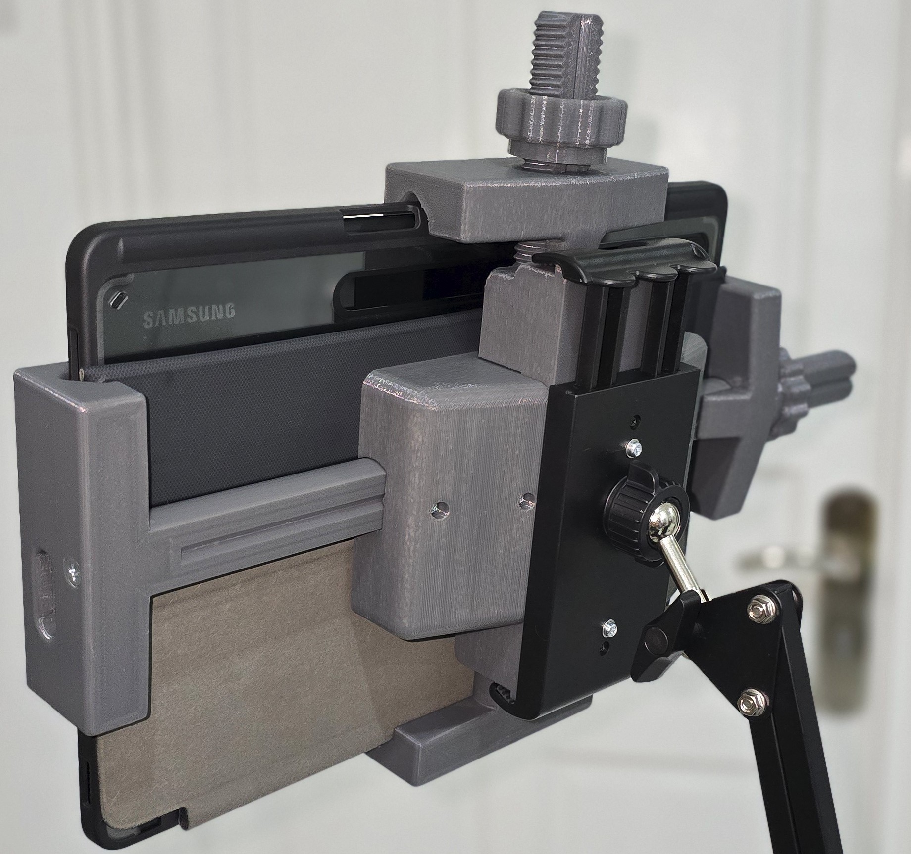 Better tablet clamp for a tablet stand by 3dtombud | Download free STL model | Printables.com