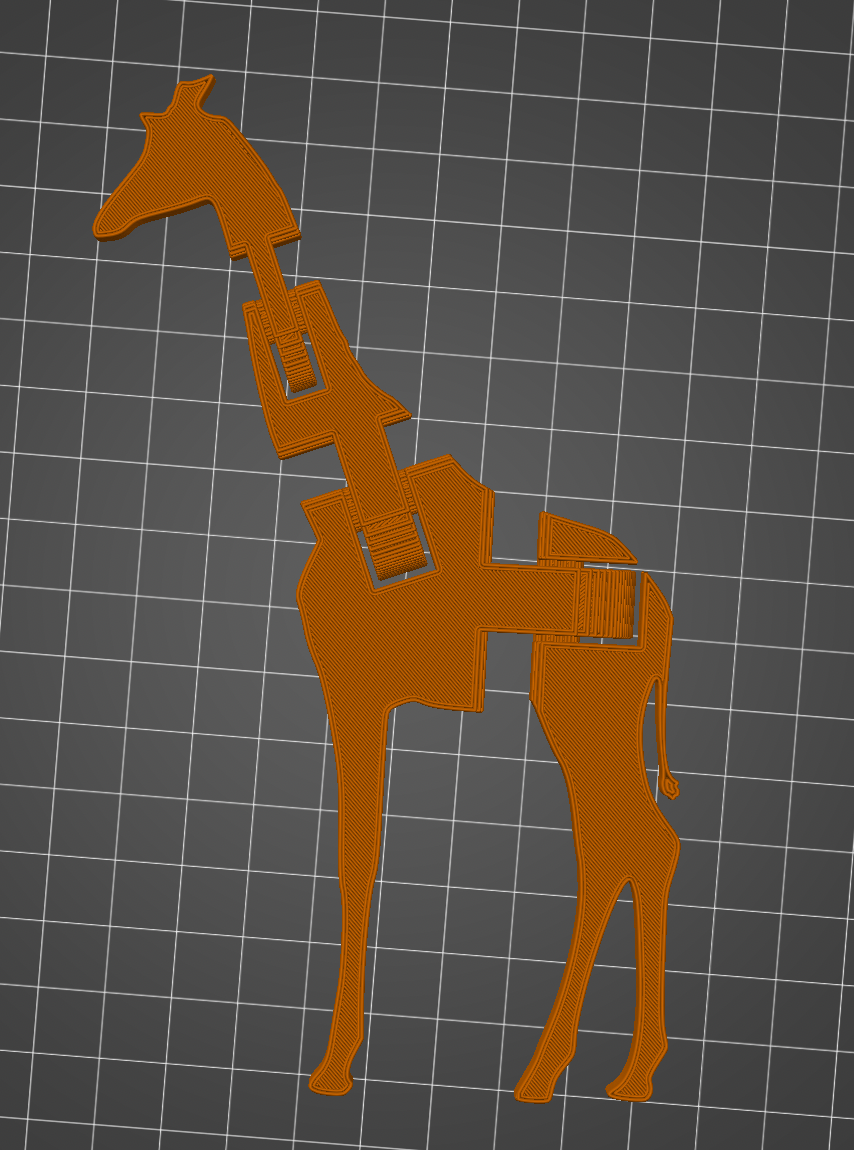Print in place flexible giraffe by herschey2 | Download free STL model ...