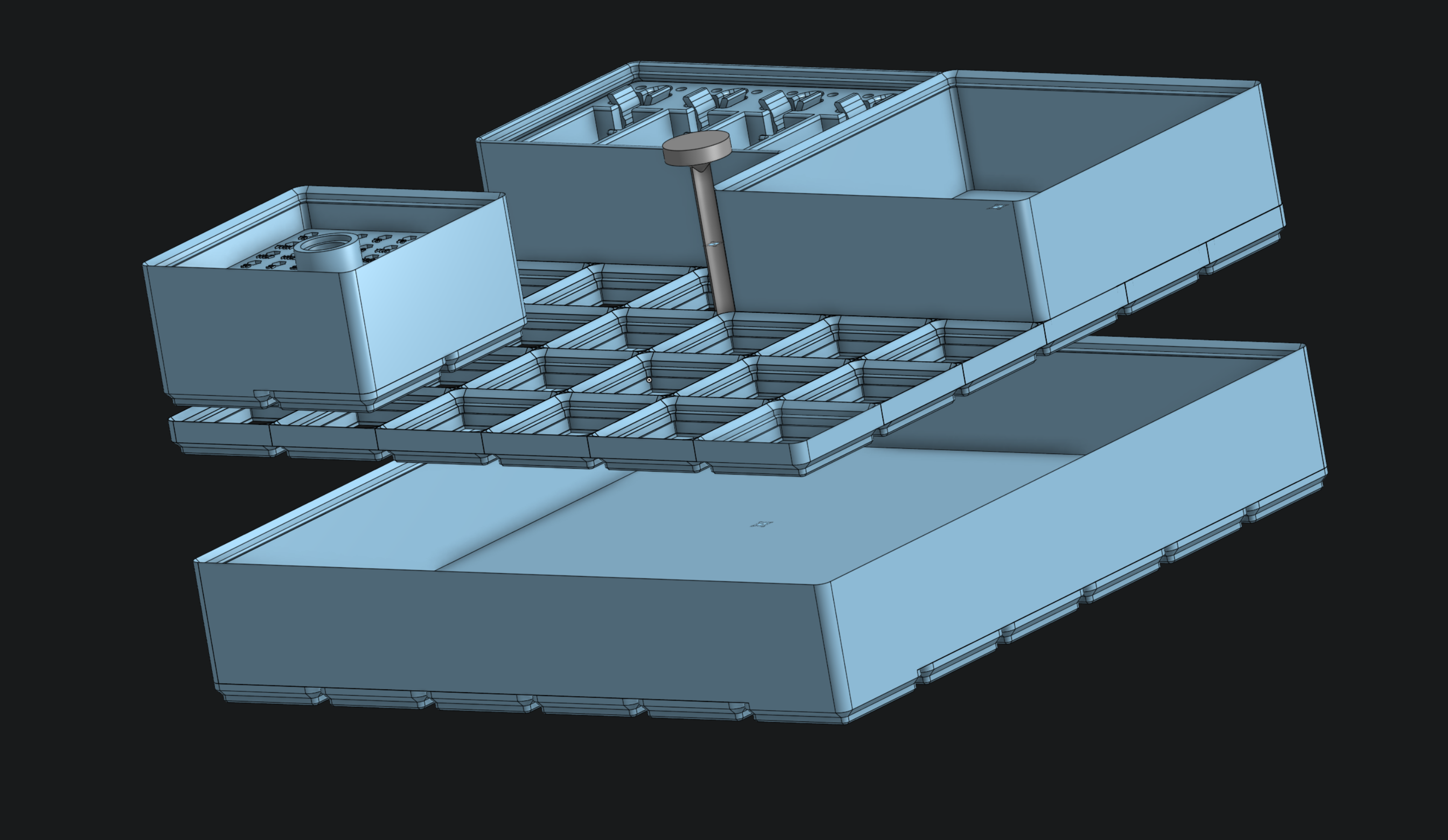 Stackable Gridfinity base with handle by jufy111 | Download free STL model | Printables.com