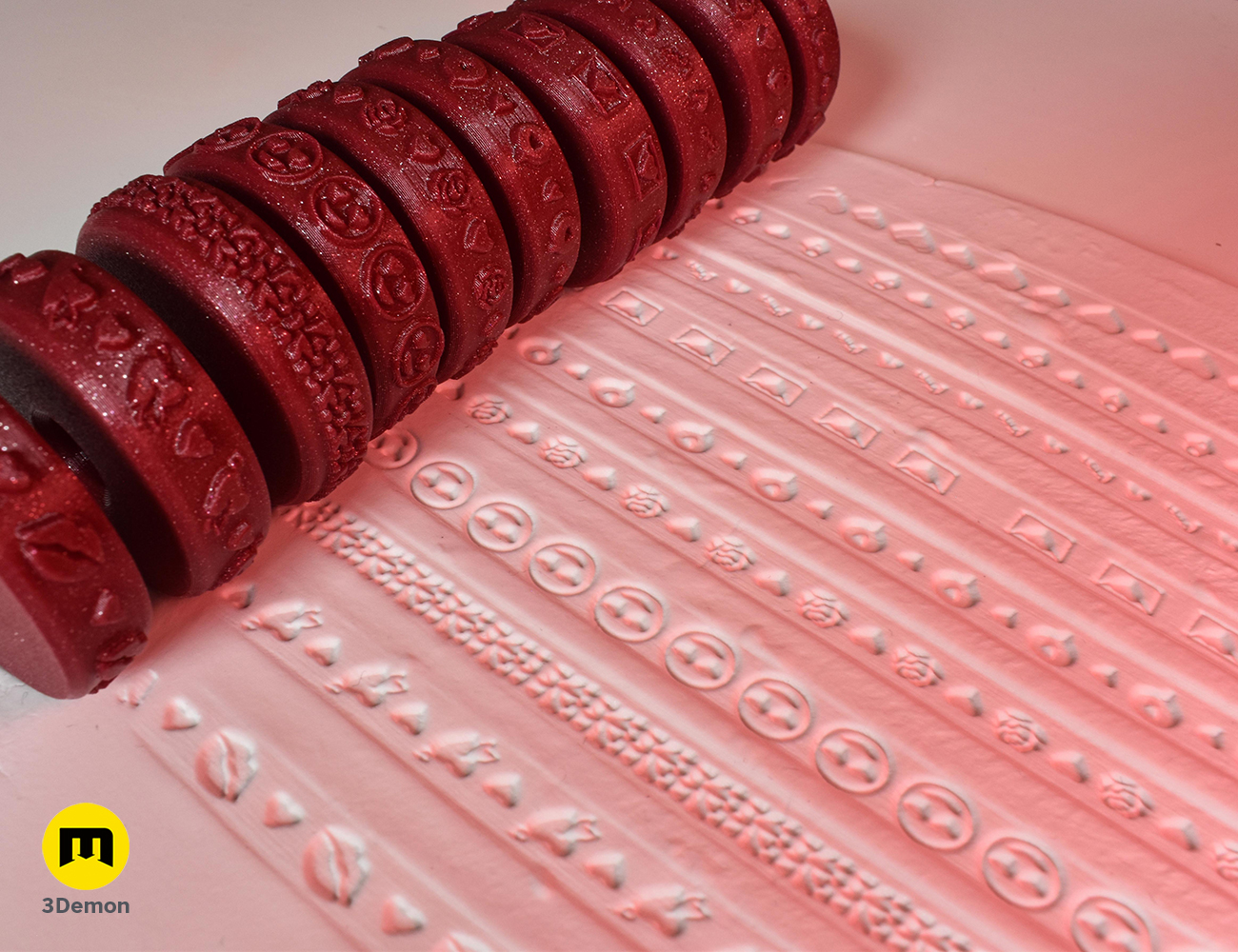 Stamp wheels for Clay - Love Letter by 3Demon's Texture Rollers ...