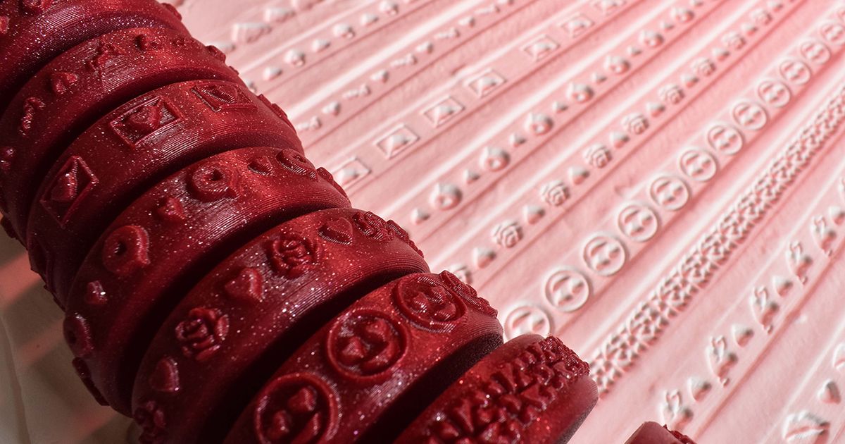 Stamp wheels for Clay - Love Letter by 3Demon's Texture Rollers ...