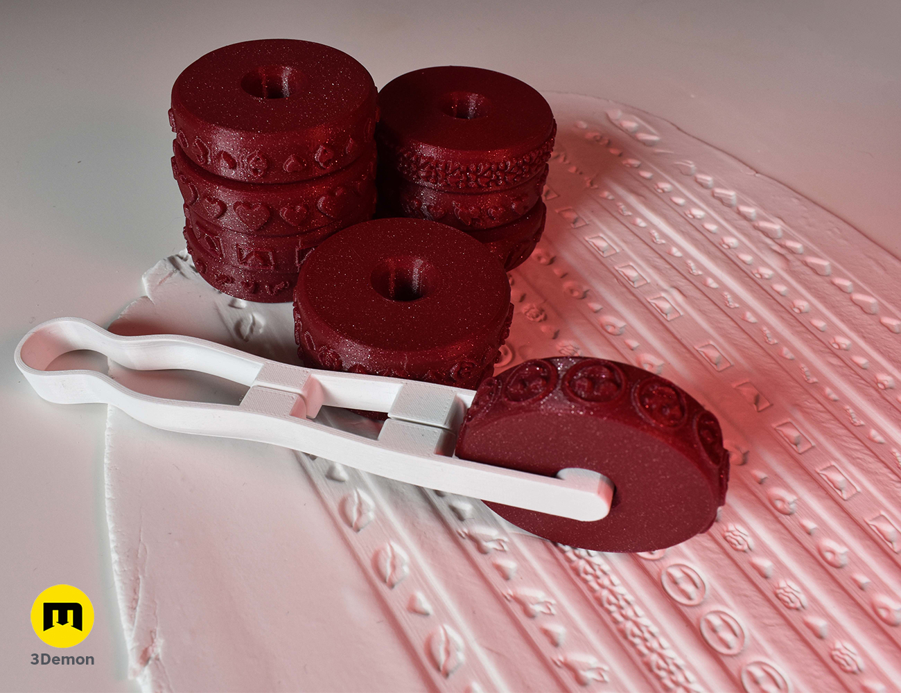 Stamp wheels for Clay - Love Letter by 3Demon's Texture Rollers ...