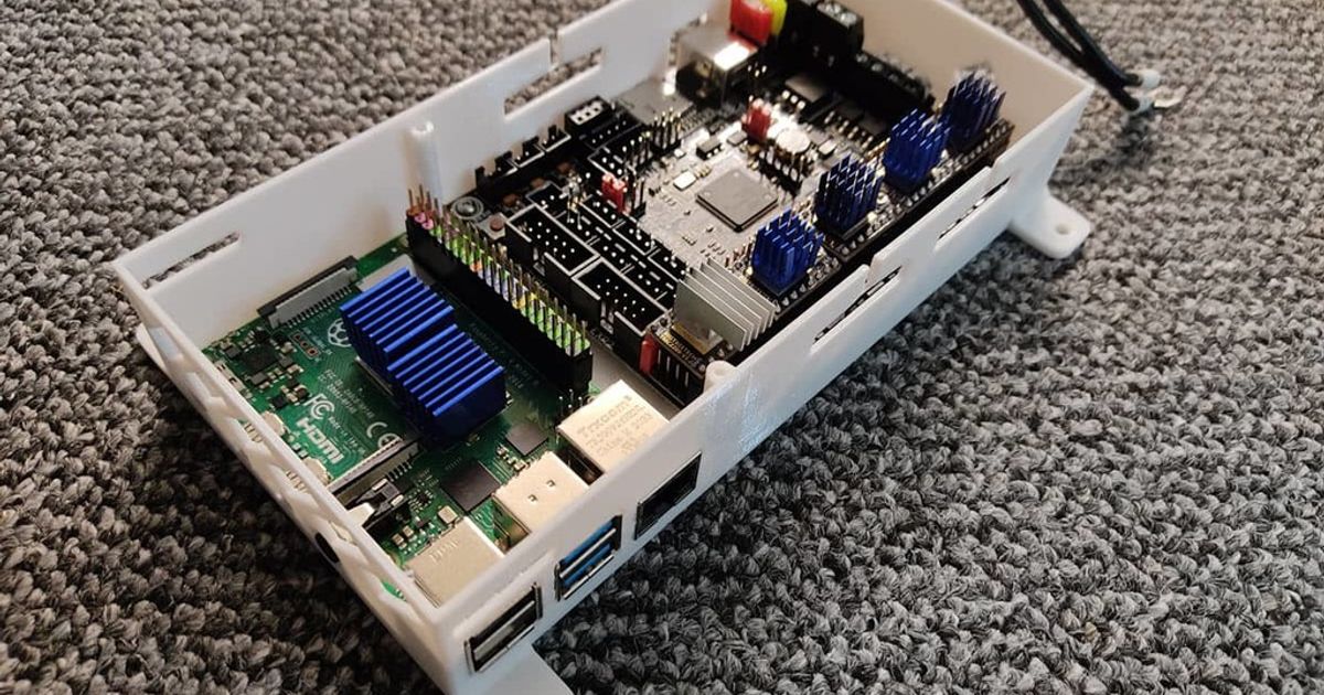 SKR v1.3 V1.4 and Raspberry Pi4 RPI4 compact case by DanAndersen ...