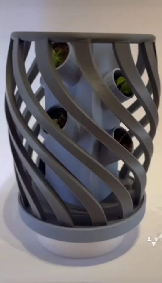 hydroponic tower by 3D Printing LaB | Download free STL model ...