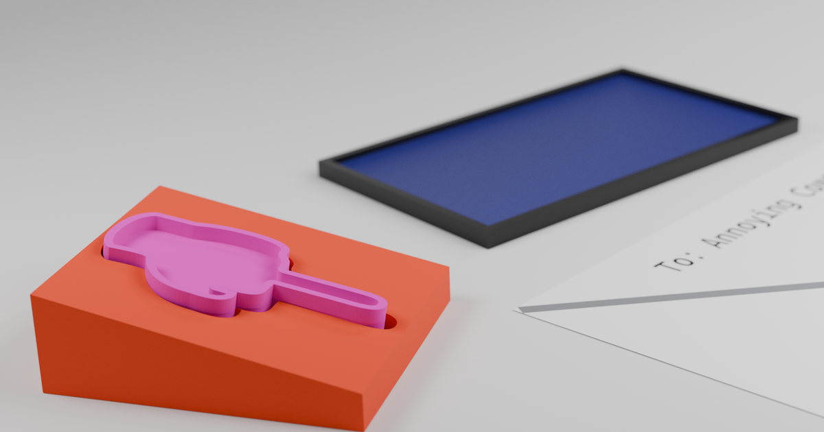 The Mini Middle Stamp by DentalCow | Download free STL model ...