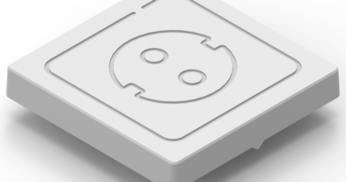 GIRA System 55 Standard Rocker Socket-Icon by SolidKnow | Download free STL model | Printables.com