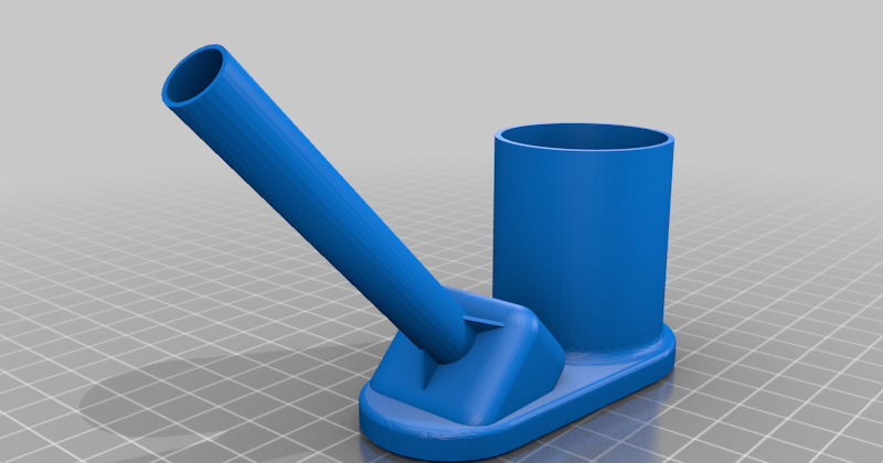 Stomp rocket launcher 45° by Nick_Groot | Download free STL model ...