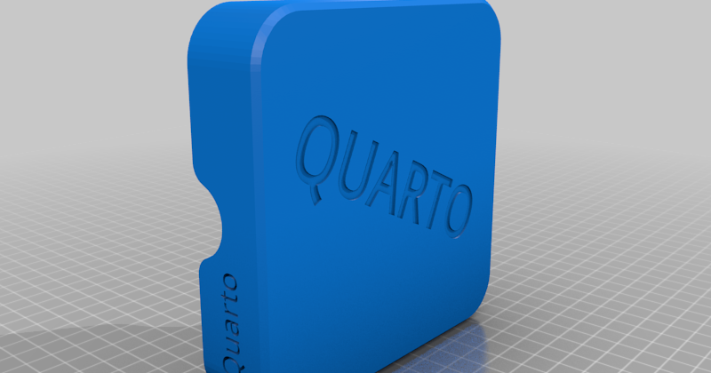 Quarto Box With Label By Vaderag Download Free Stl Model