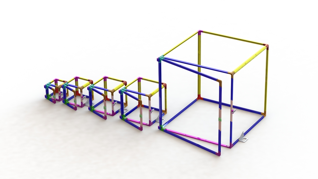 Modular 3D-printer enclosure fully printed by Gxrkensalat | Download ...