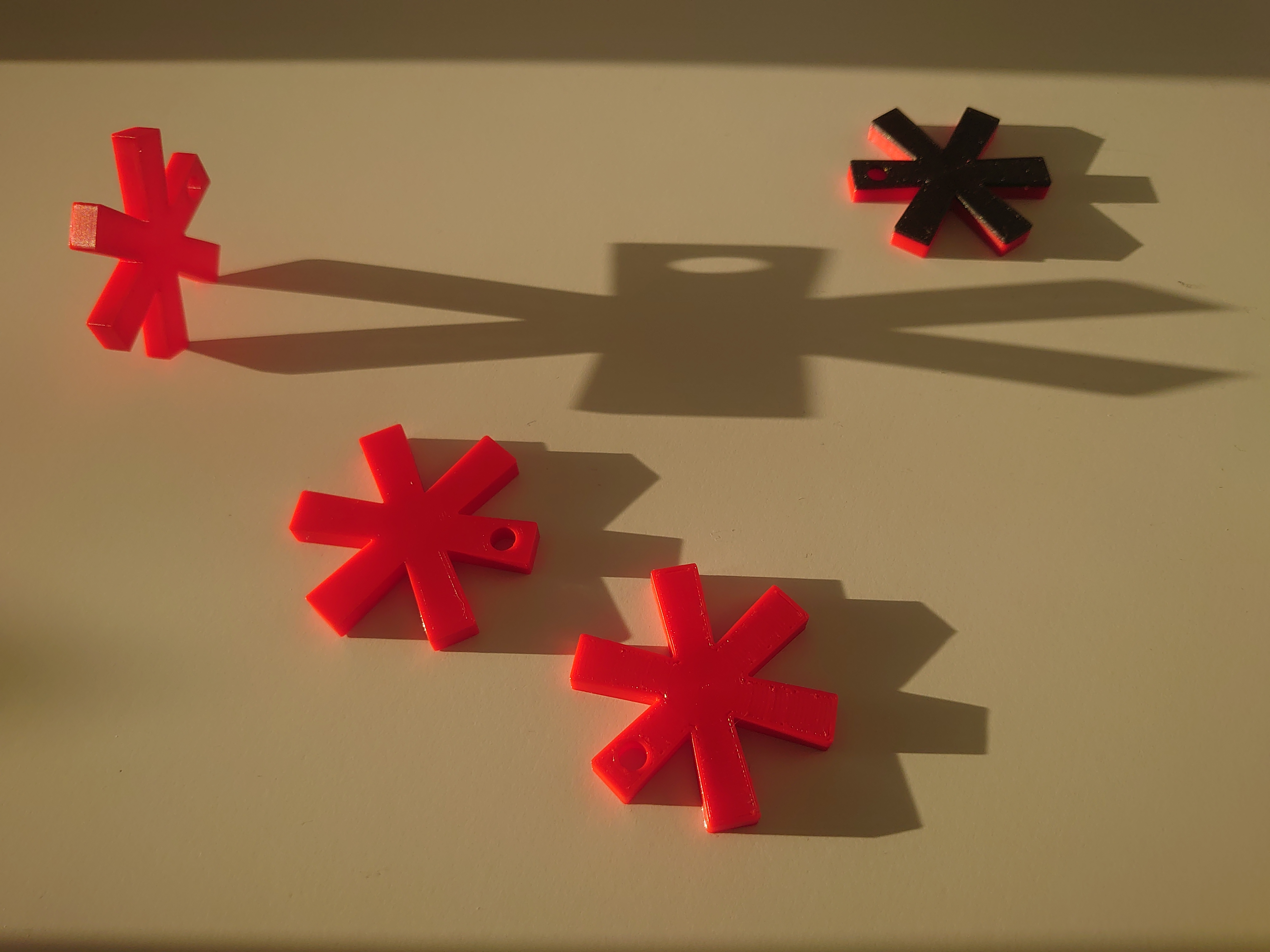 Asterisk keychain by Jakub Kříž | Download free STL model | Printables.com