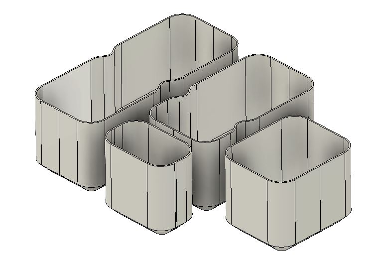 Vase Mode Bins for Plano 3700 by dwp | Download free STL model ...