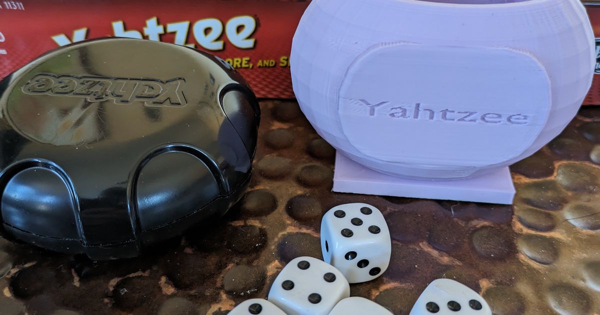 Yahtzee Dice Cup by JAPrints1 | Download free STL model | Printables.com