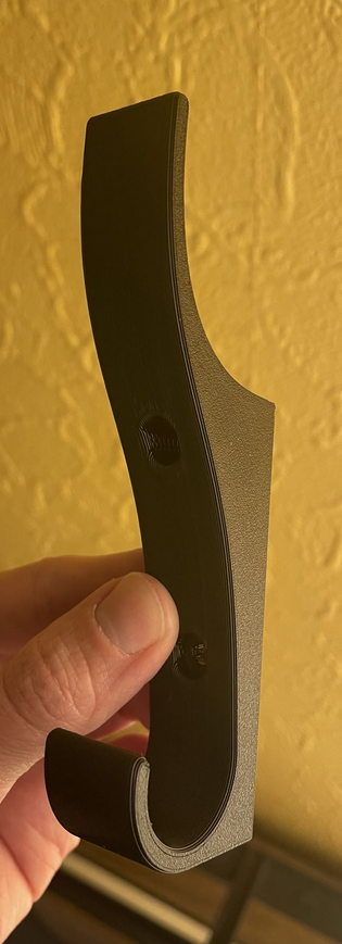 Curvy coat hook by Jake | Download free STL model | Printables.com