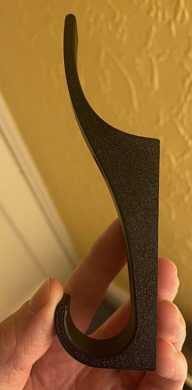 Curvy coat hook by Jake | Download free STL model | Printables.com
