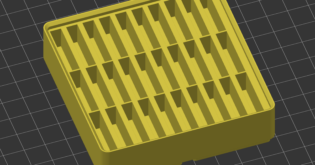 Gridfinity CR2450 coin cell Batery Holder by Ruben Quintanar | Download ...