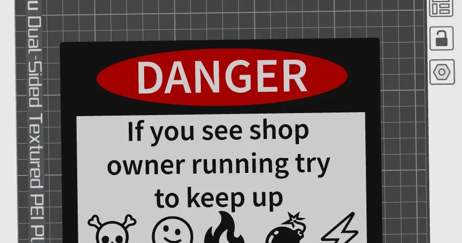 Danger - If you see shop owner running try to keep up by Freer ...