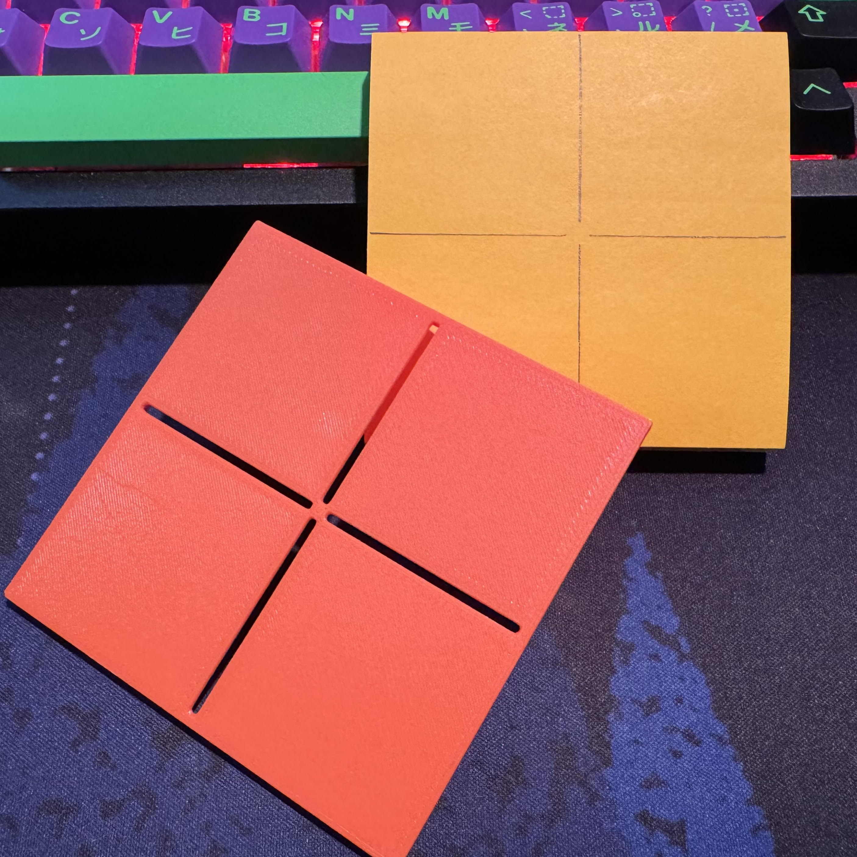 Post-It Note Quadrant Stencil by jash3rs | Download free STL model ...