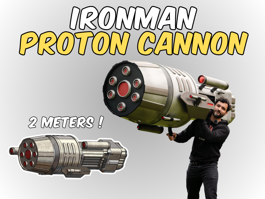 Ironman Proton Cannon by Carlos 3D | Download free STL model ...