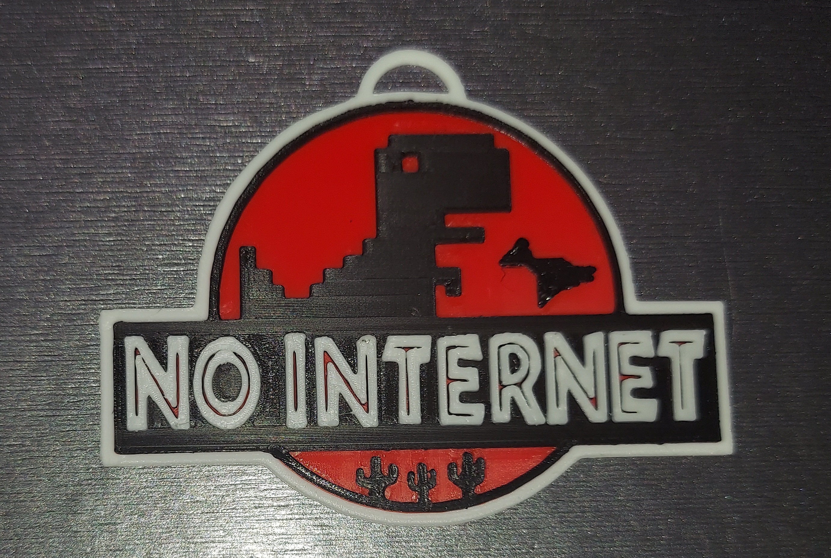 No Internet Keychain by 3D Printing Bros | Download free STL model ...