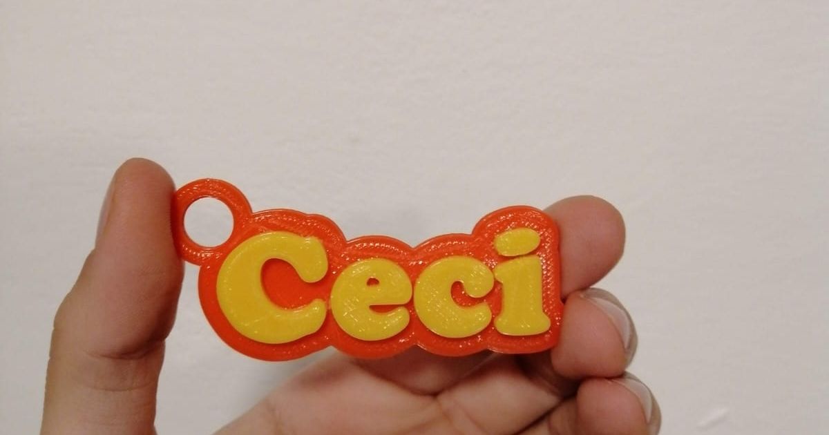 "Ceci" Keychain custom by Techmase_3D | Download free STL model ...