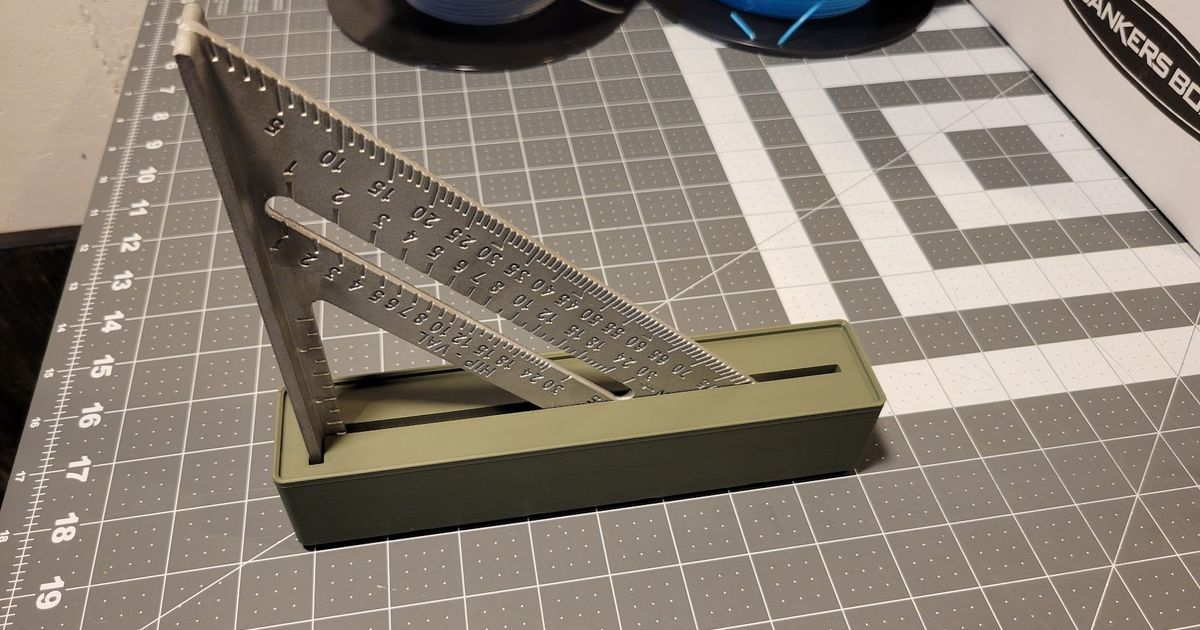 Speed Square Holder Gridfinity 1x5 by Pango3001 | Download free STL ...