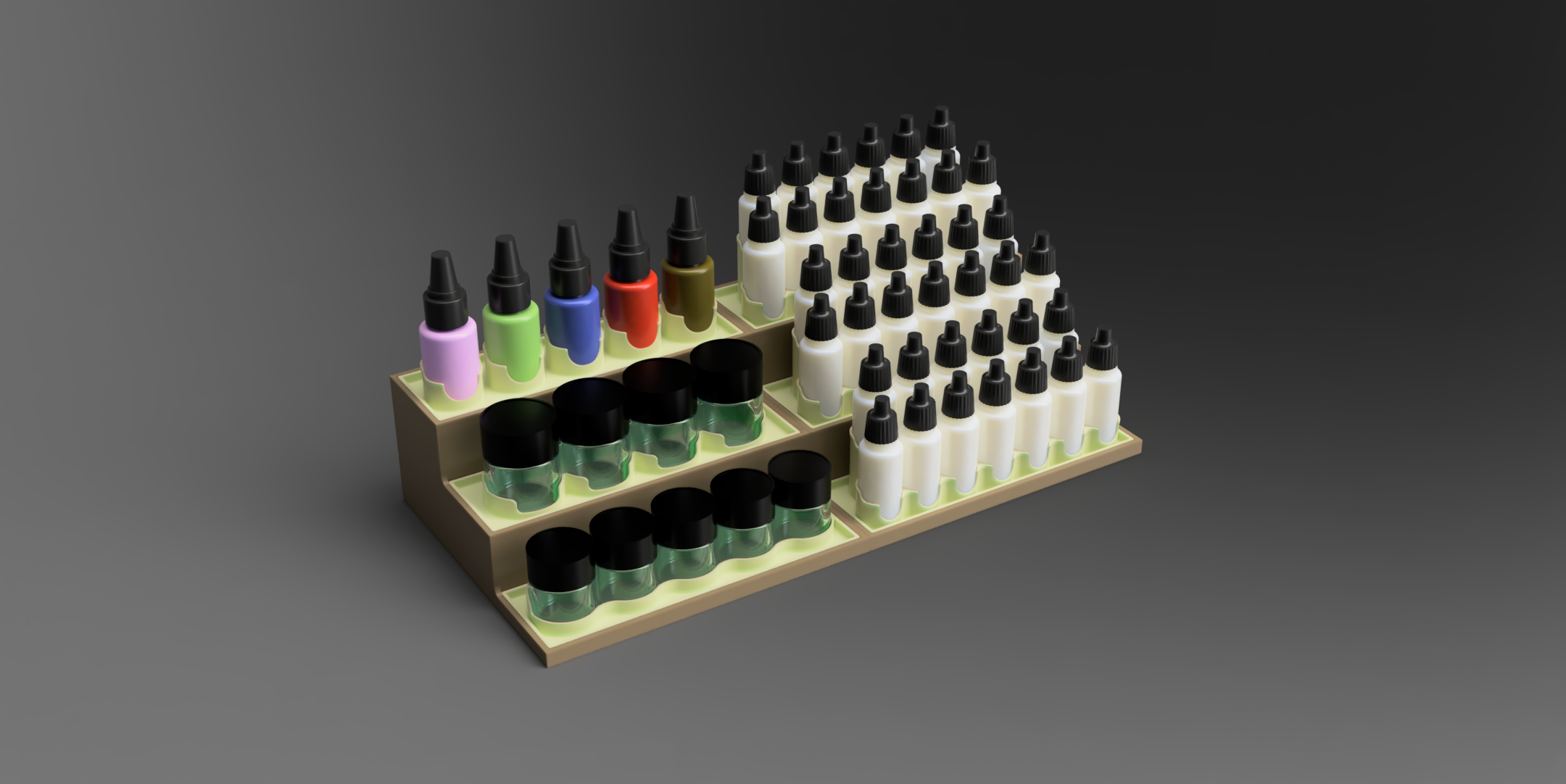 Table Top Paint Rack by Warlogh | Download free STL model | Printables.com