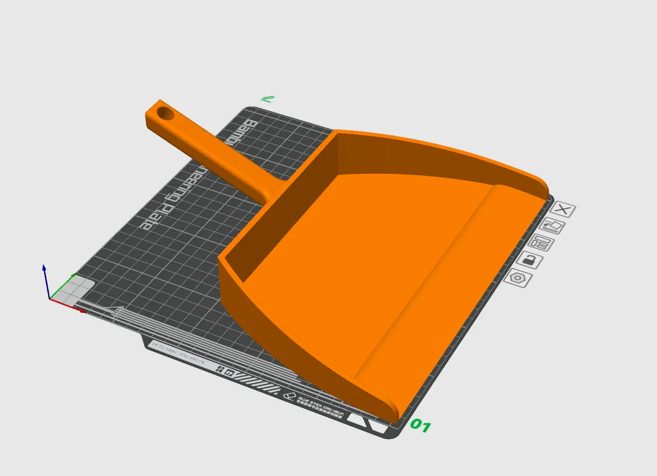 Simple & Sturdy Dust Pan by HojoWorks.com | Download free STL model ...