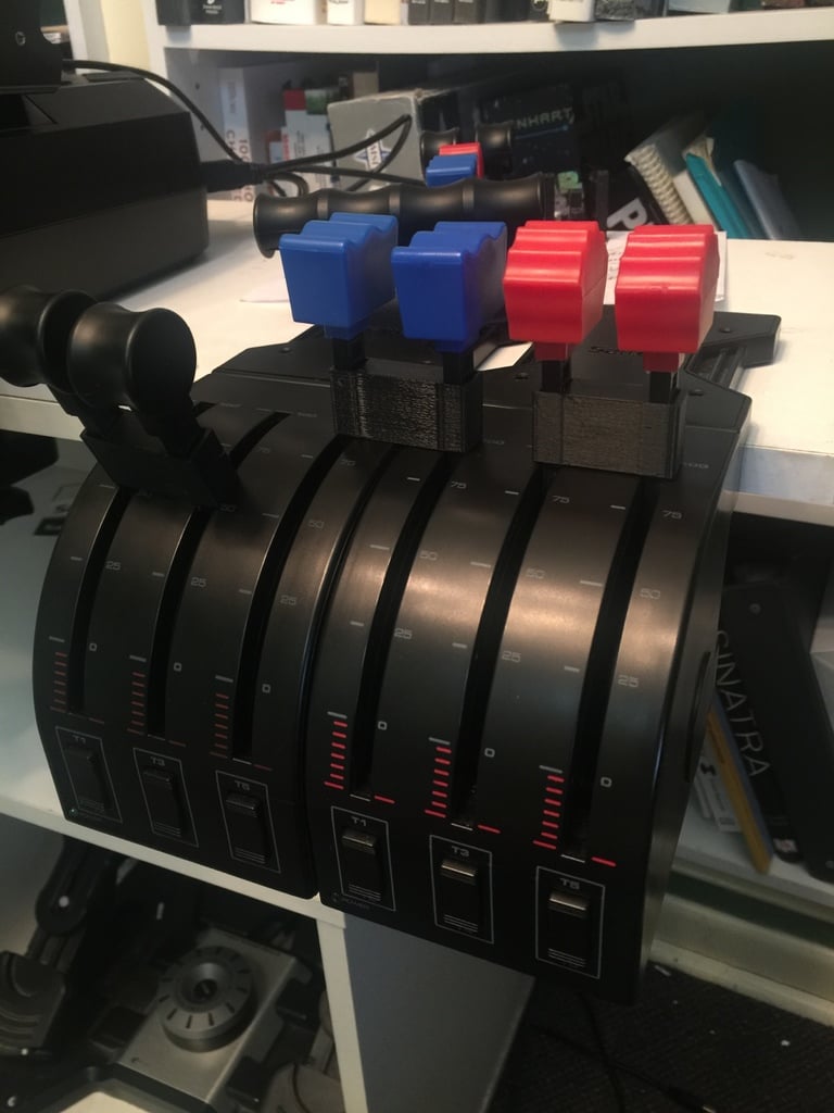 Saitek Pro Flight Throttle Accesories by Mike | Download free STL model ...