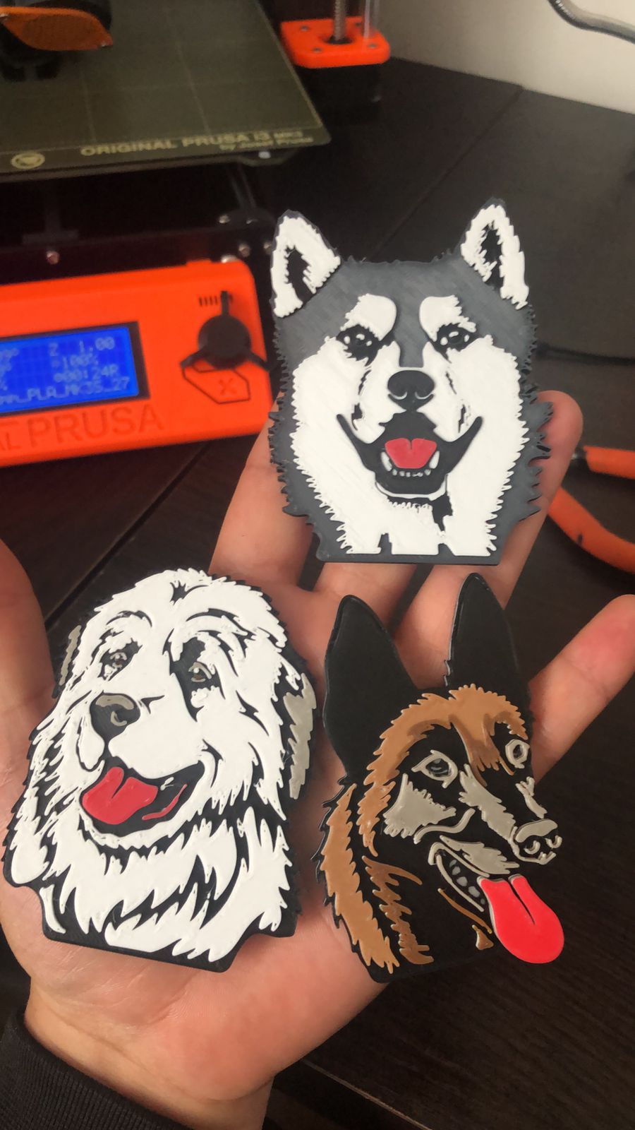 Placa 2D de perros - Husky - Great Pyrenees - Belgian Malinois by ...