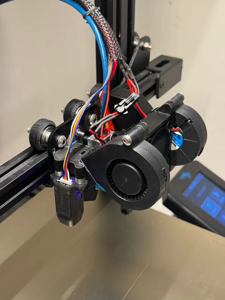 Satsana Dual 5015 Fan Duct for Ender 3 / Ender 3v2 / CR-10 by Alex Krush | Download free STL ...