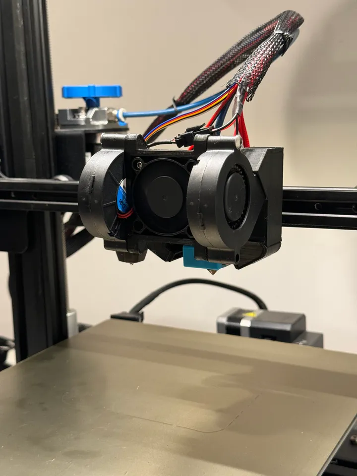 Satsana Dual 5015 Fan Duct for Ender 3 / Ender 3v2 / CR-10 by Alex ...