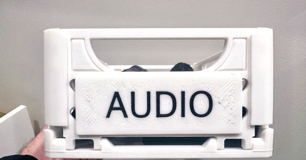 Stackable crate label by maxelman | Download free STL model ...