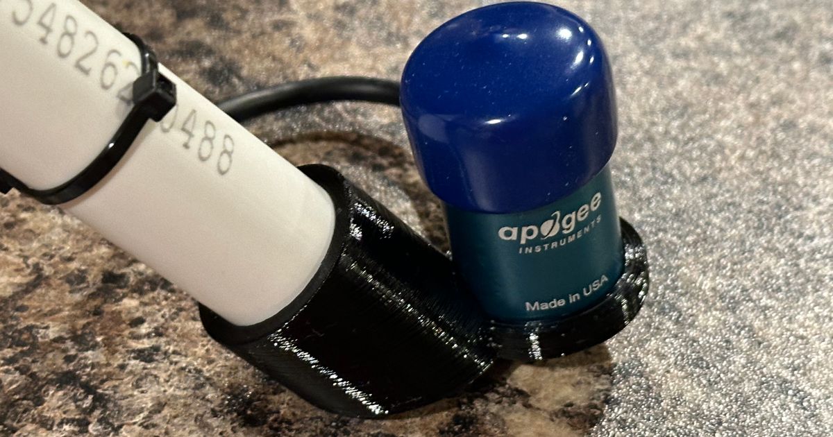 Apogee MQ-510 PAR Meter Sensor Holder by Brett | Download free STL ...