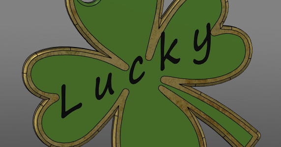 Lucky Four Leaf Clover by jermaine | Download free STL model ...