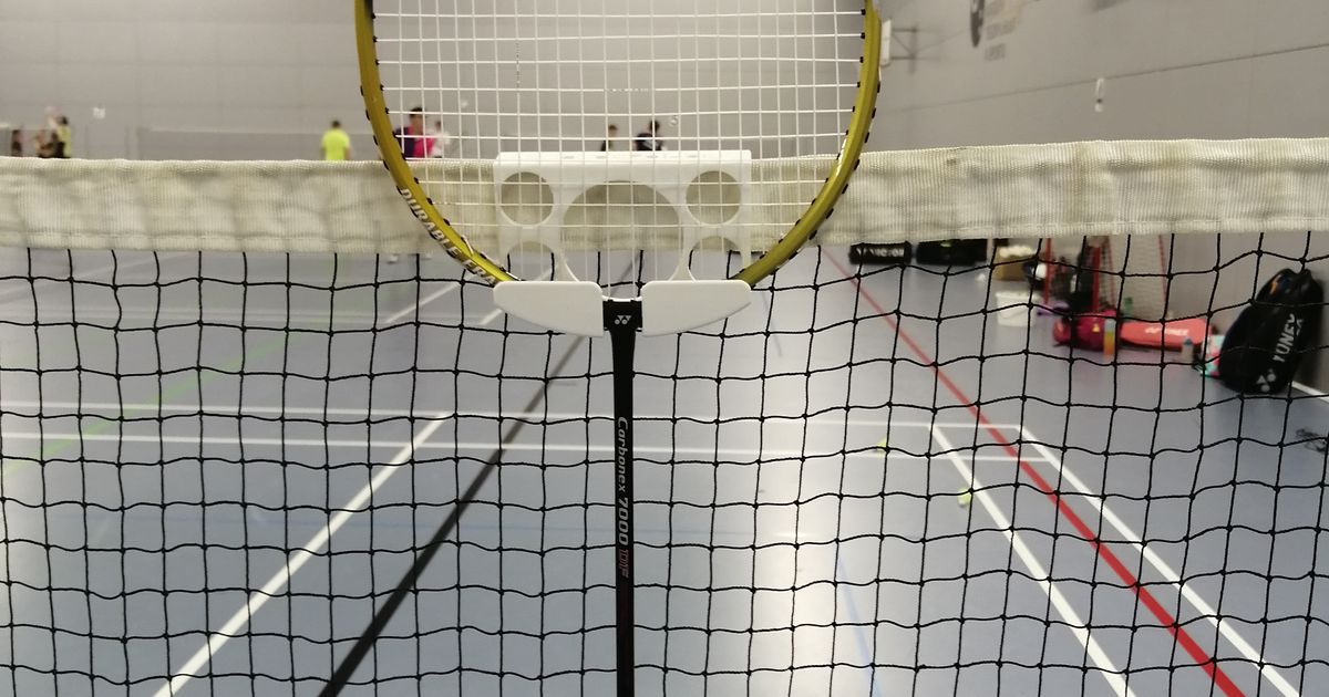 badminton racket holder for net by Lada | Download free STL model ...