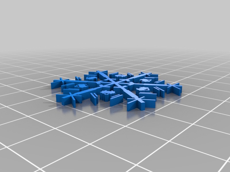 Parametric Snowflake Generator von gringer | Kostenloses STL-Modell herunterladen | Printables.com